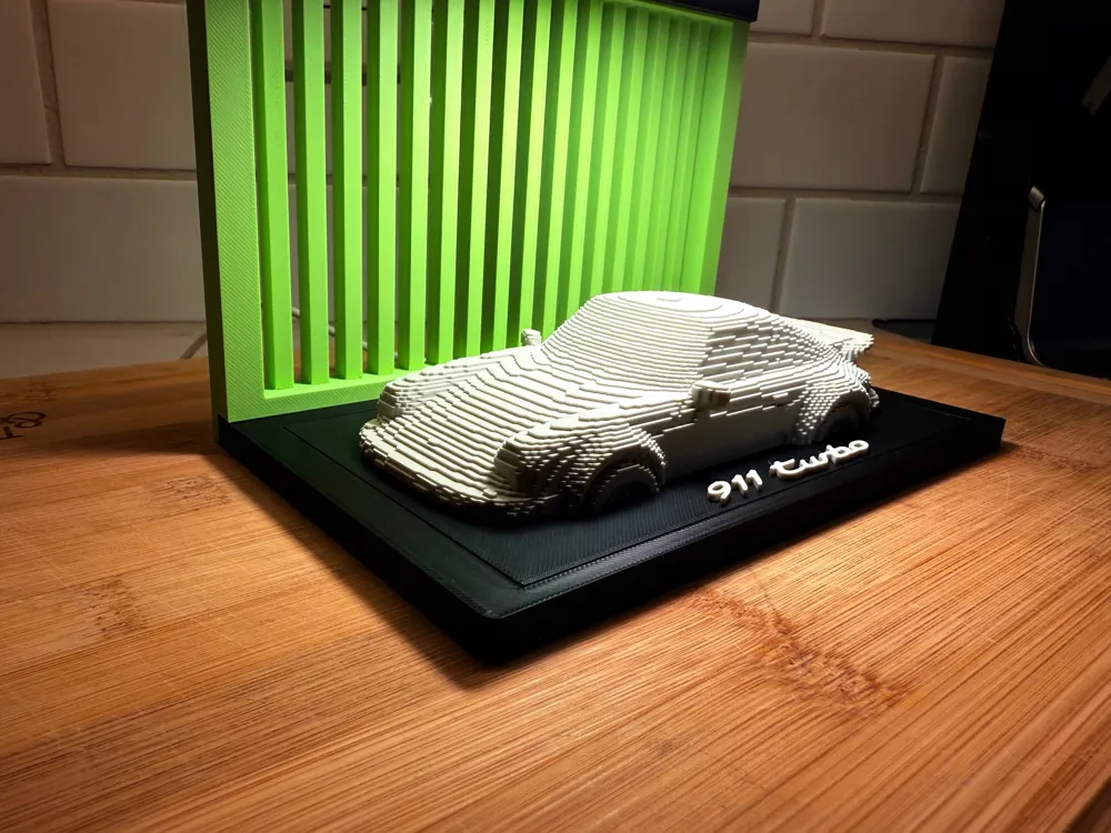 Porsche 911 Turbo - Pixelated Car Art by ShapeShift 3D Creations ...