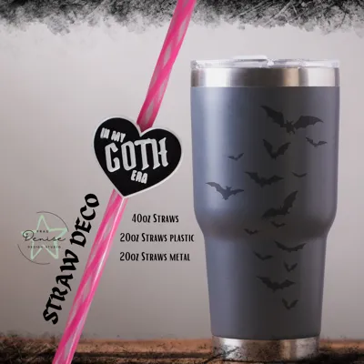 Cute Gothic Straw Decoration by Proxi - MakerWorld