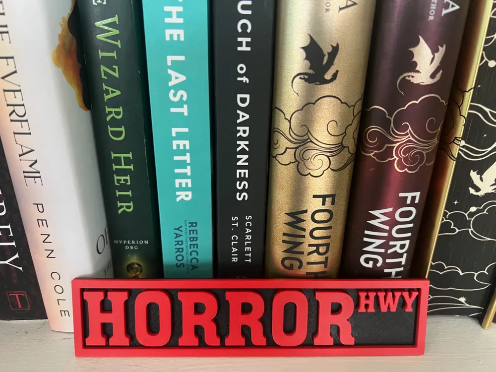 Bookshelf Sign – Horror Hwy – Street Sign by SharpFamilyCreations ...