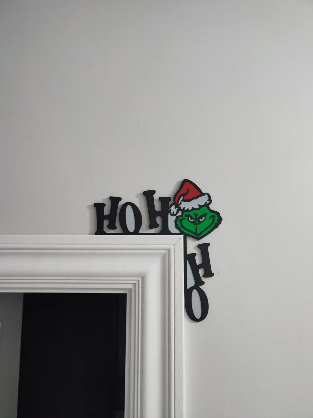 Christmas Door Corner HO HO HO - Free 3D Print Model - MakerWorld
