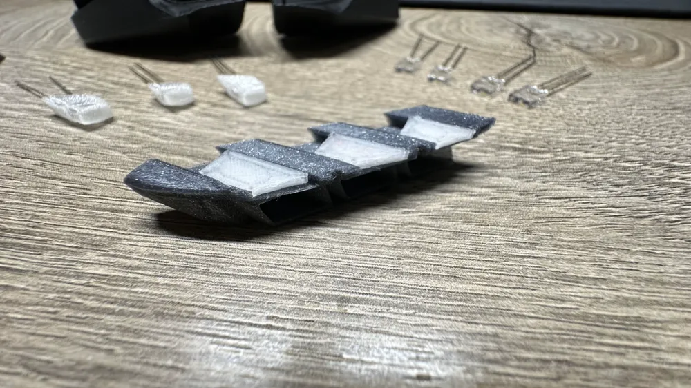 Front LED lights 1/10 Mustang Dark Horse RC Car Remixed by Golas ...