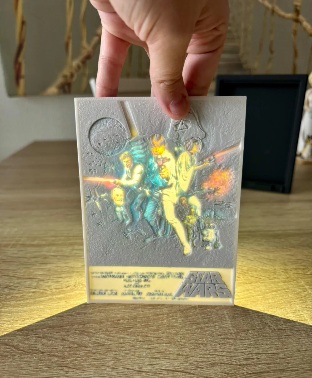 Litografía Póster Original ANH (Una Nueva Esperanza) por Nescrich - MakerWorld