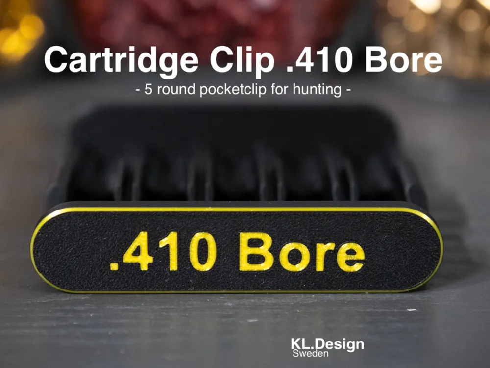 .410 Bore Cartridge Clip - Free 3D Print Model - MakerWorld