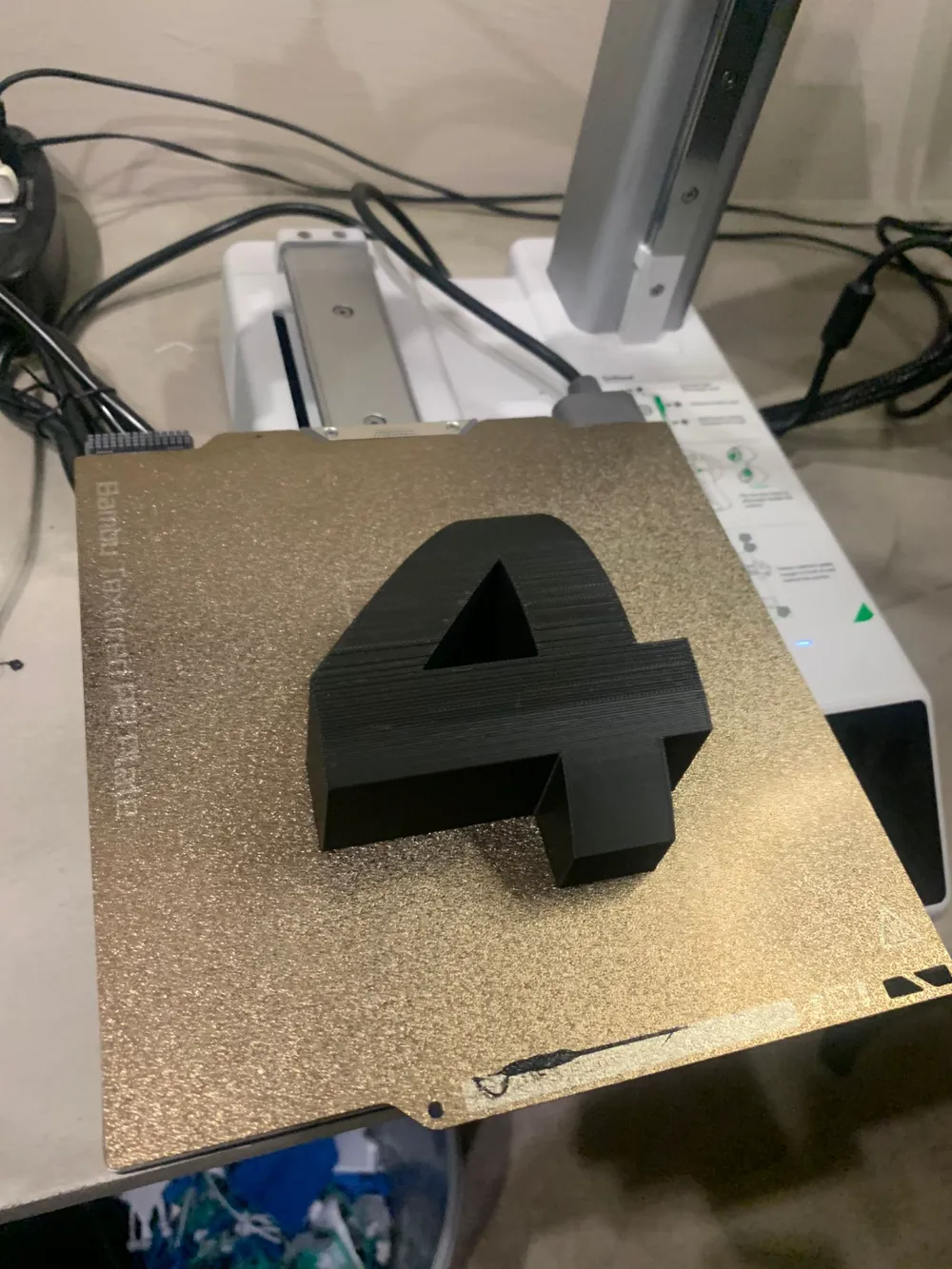 House Number 4 in Modern Rounded Style - Free 3D Print Model - MakerWorld