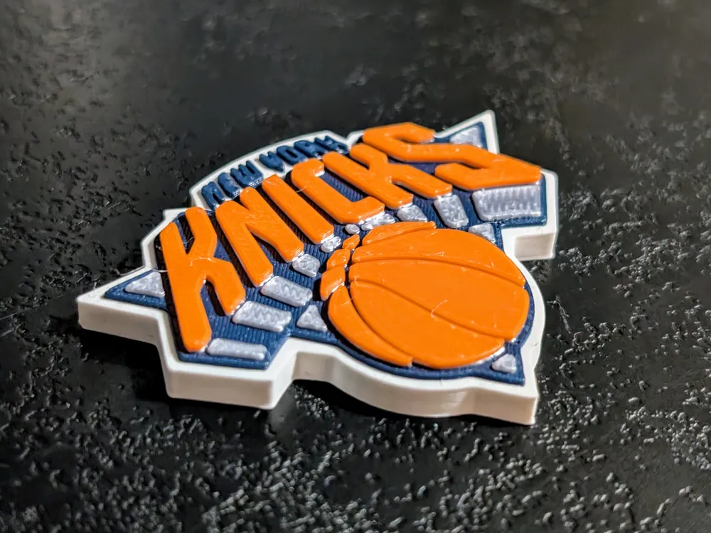 New York Knicks Magnet - Layered Design! - Free 3D Print Model - MakerWorld