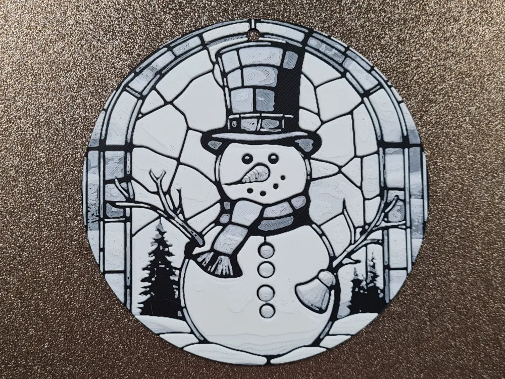 Christmas snowman decoration by NL Roy MakerWorld: Download Free 3D Models