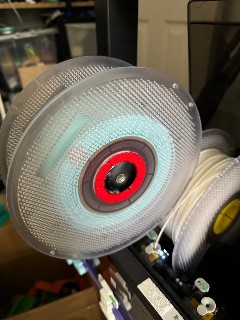 500g AMS Spool weight holder - fix for nearly empty Bambu Lab Spools by ...