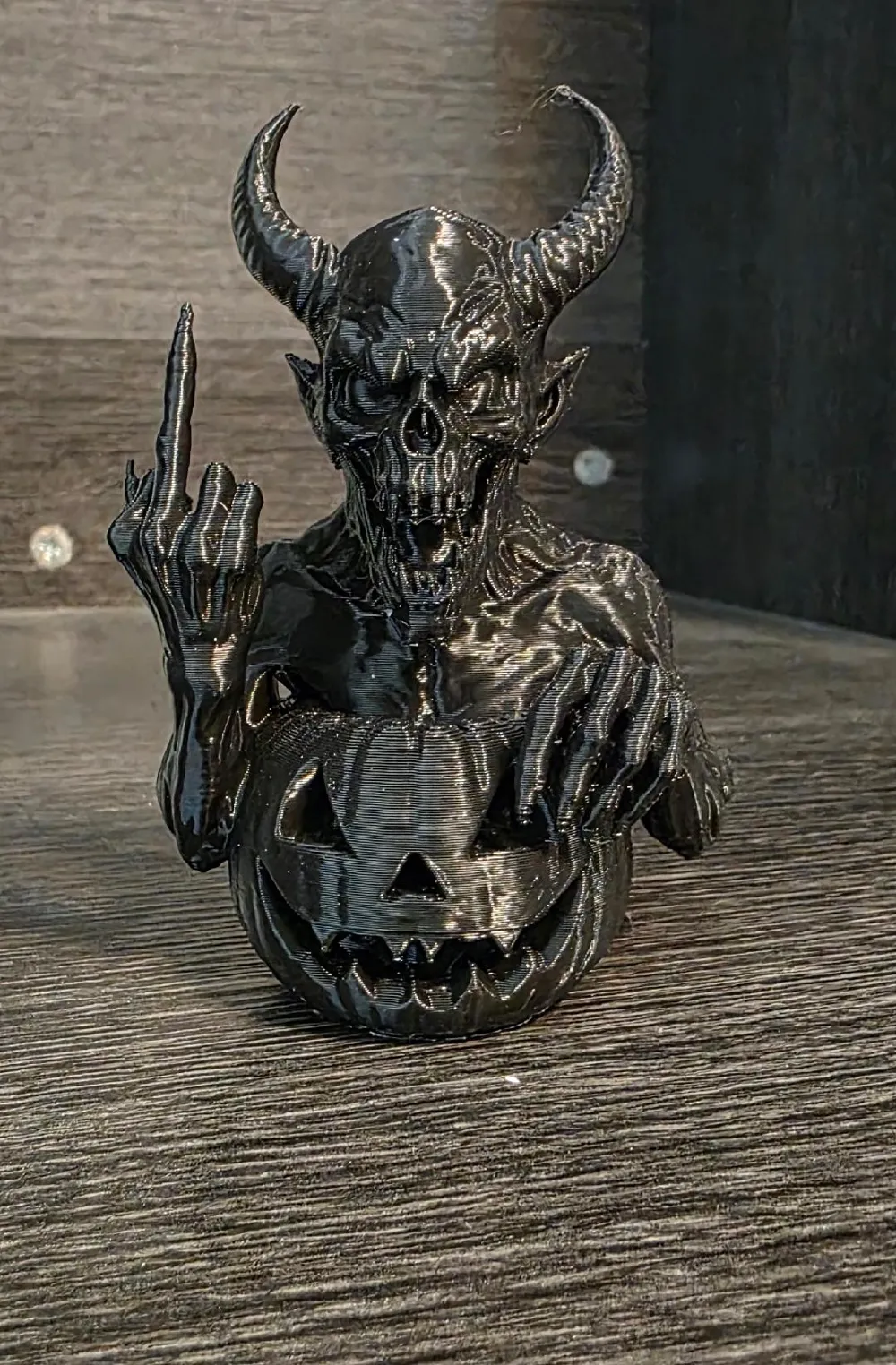 Pumpkin Demon FU - Free 3D Print Model - MakerWorld