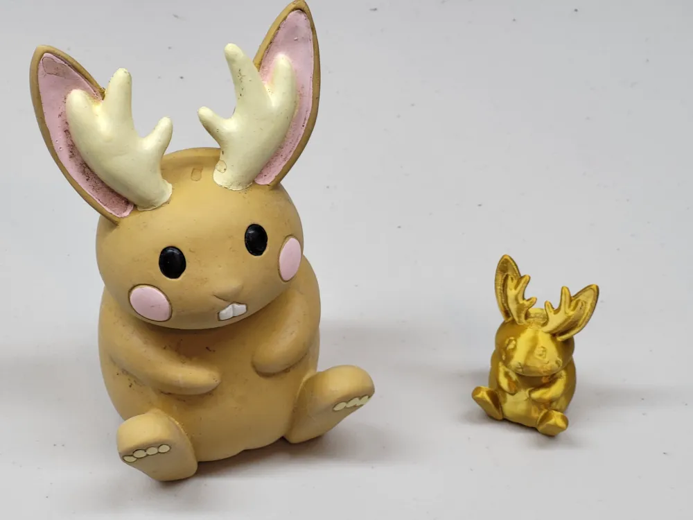 Golden Jackalope Trophy by cjbnc - MakerWorld