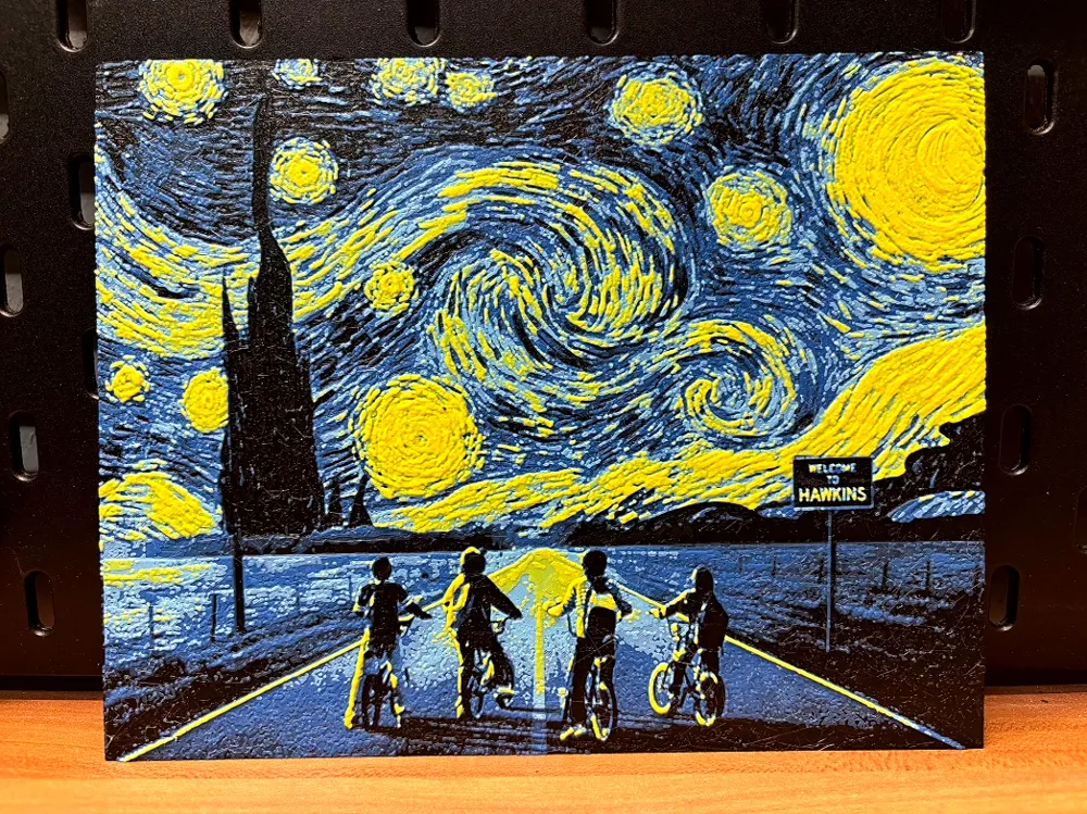 Stranger Things Starry Night Hueforge by undi23 - MakerWorld