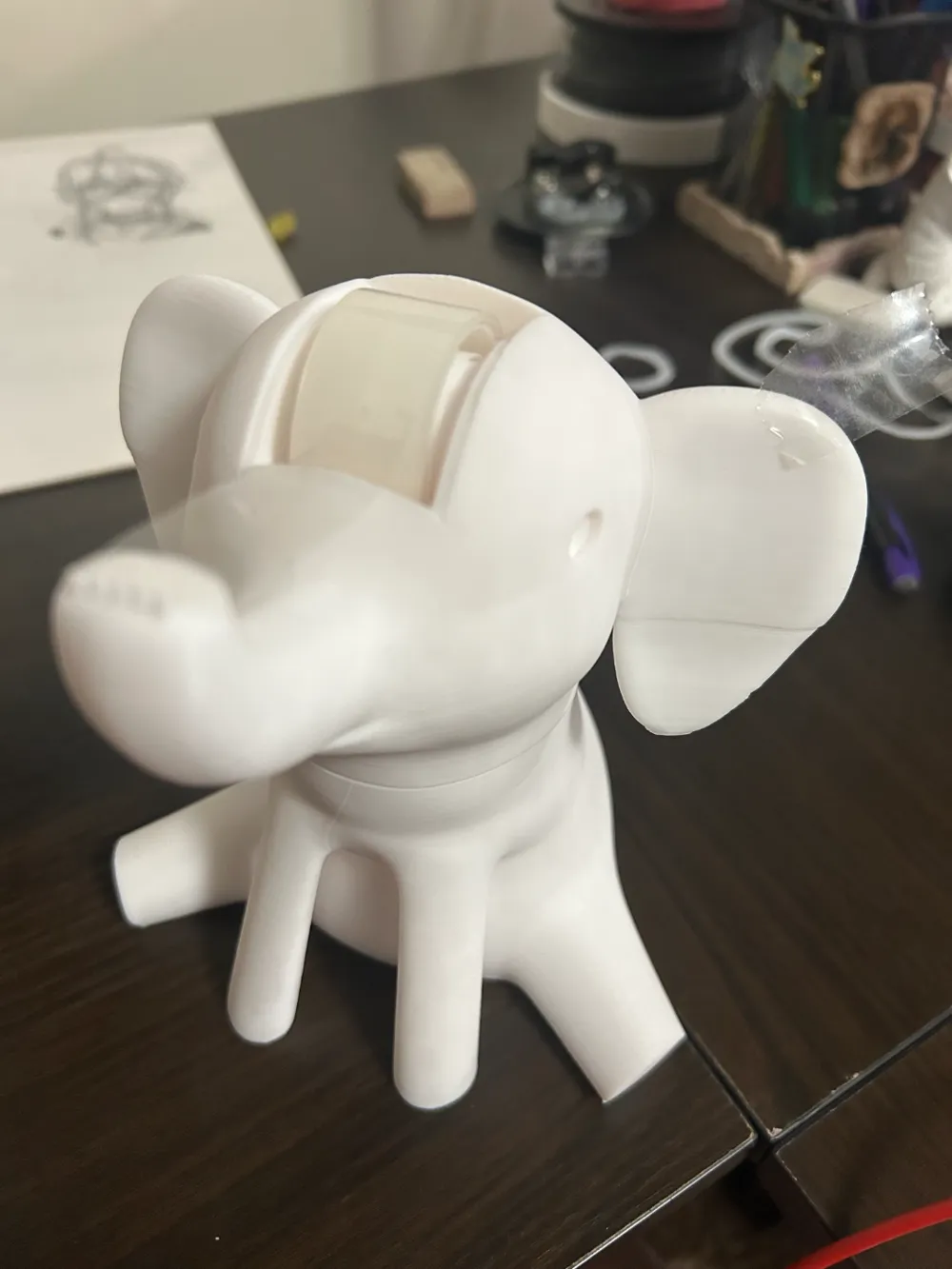 Elephant Tape Dispenser by Candy Cat - MakerWorld