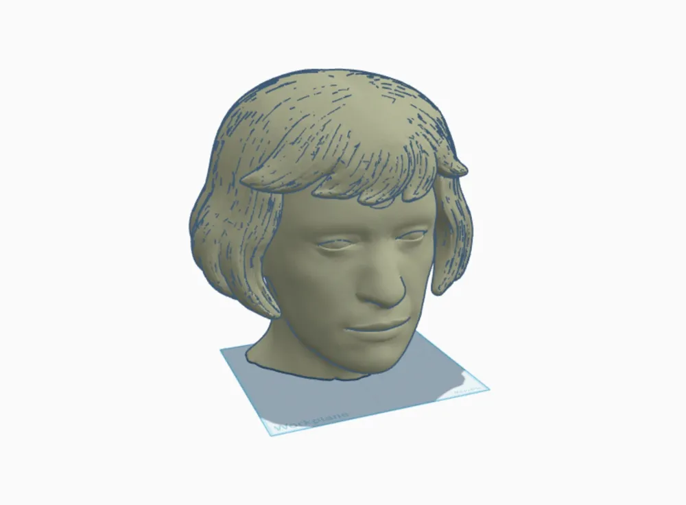 He-Man Hair Full size print - Free 3D Print Model - MakerWorld