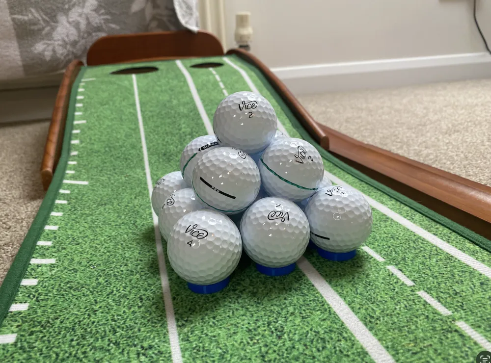 Golf Ball Pyramid - 3x3 - Two Designs - Free 3D Print Model - MakerWorld