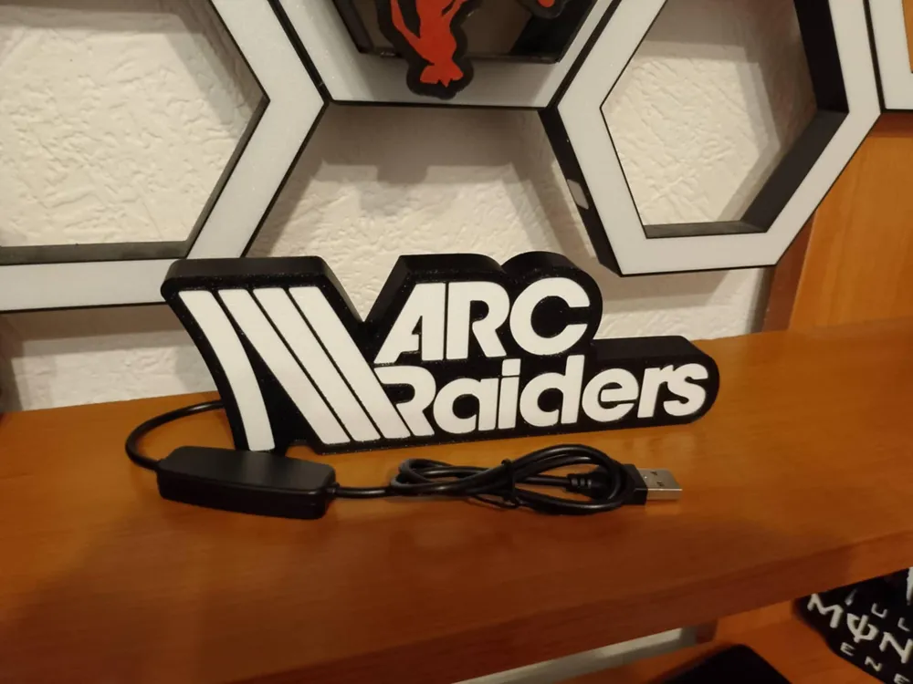 ARC Raiders – RGB LED Backlit Logo | Gaming Desk - Free 3D Print Model ...