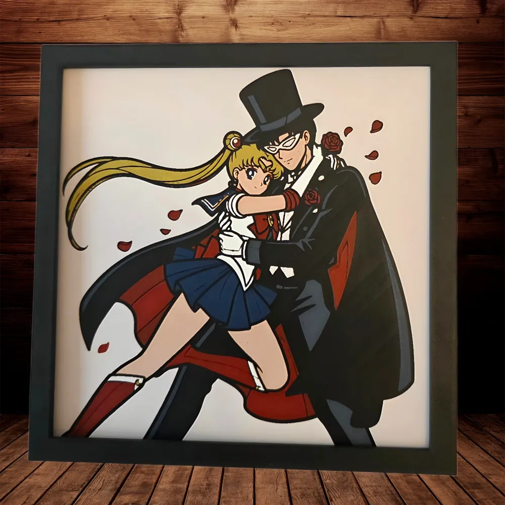 Sailor Moon und Tuxedo Mask – Kostenloses 3D-Druckmodell – MakerWorld
