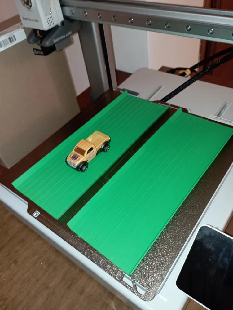 Simple 1:64 scale hot wheels track line - Free 3D Print Model - MakerWorld