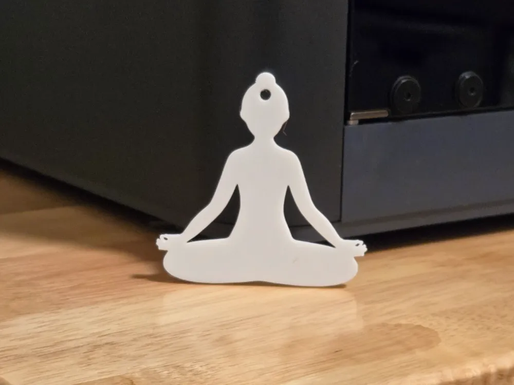 Yoga Pose Keychain by Golden 3D - MakerWorld