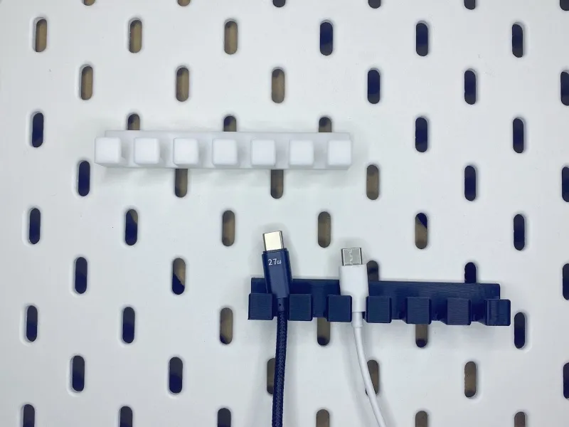 IKEA SKADIS pegboard cable organizer by 巨匠造物3D.家居用品MakerWorld: Download ...