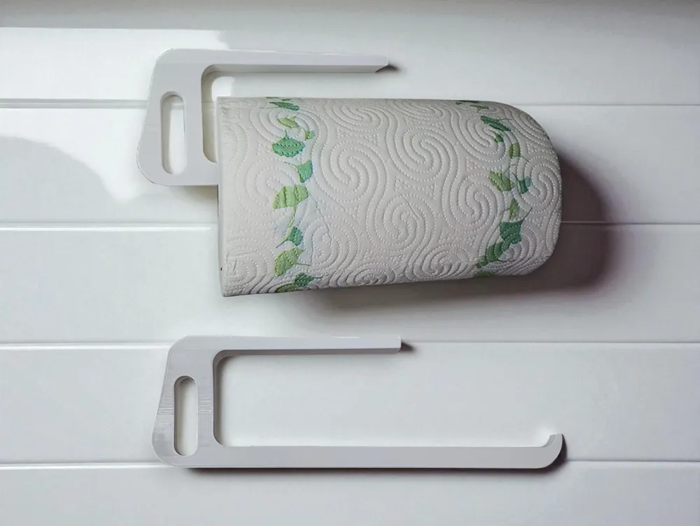 Universal Paper Towel Holder – Fits Large Rolls - Free 3D Print Model ...