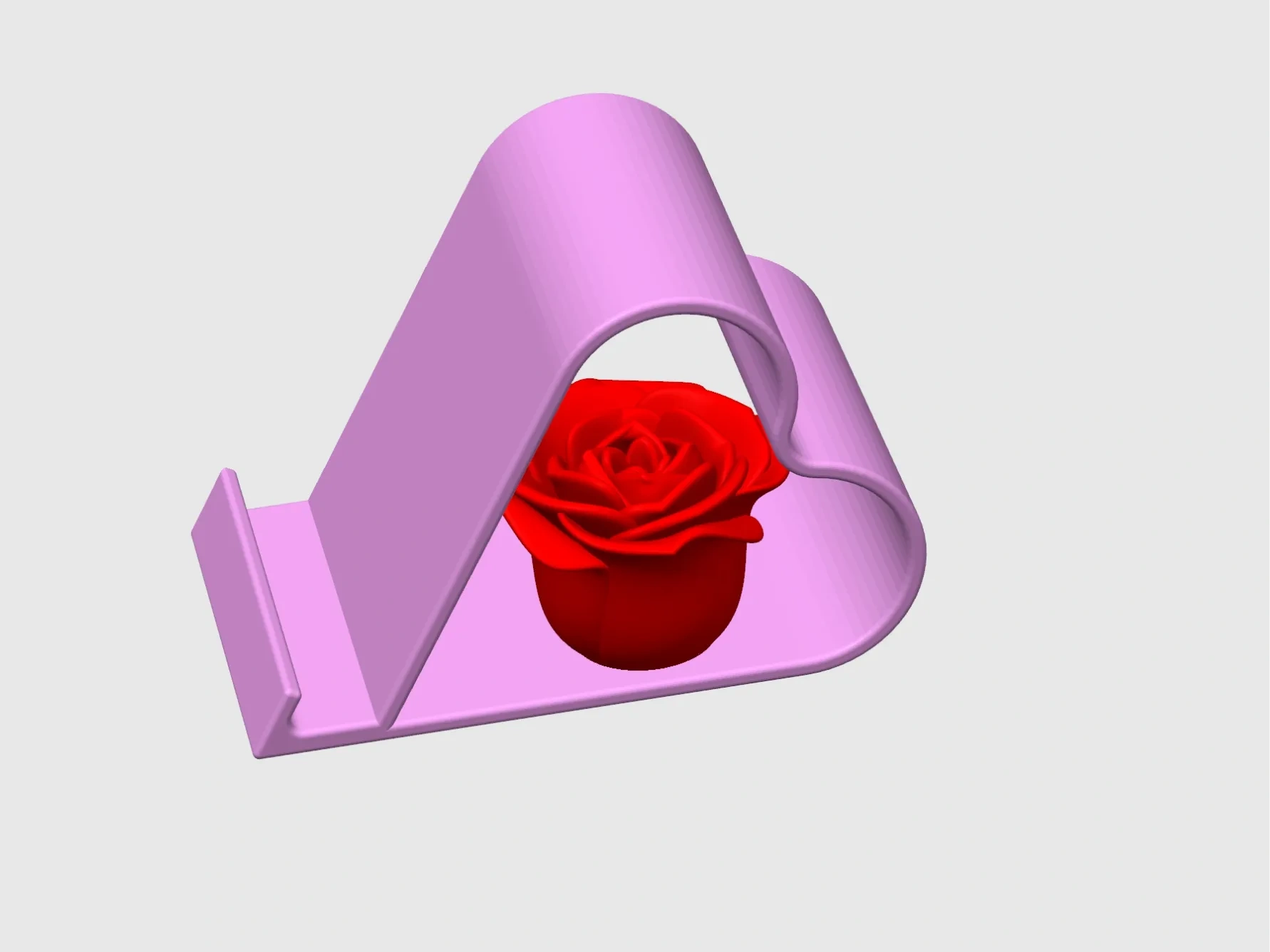 Heart-Shaped Phone Stand by dahan - MakerWorld