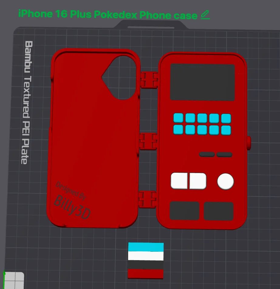 iPhone 16 Plus Pokédex Phone Case - Free 3D Print Model - MakerWorld