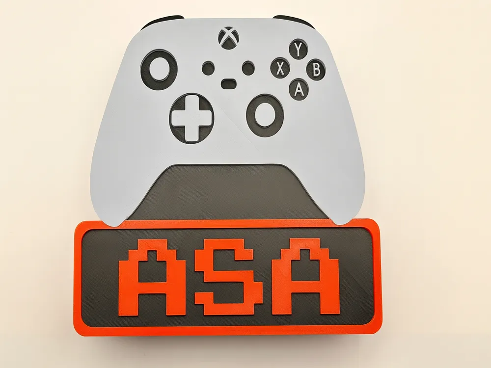 Xbox Controller Name Sign - Free 3D Print Model - MakerWorld