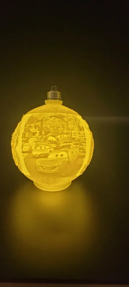 Cars Lithophane Christmas Ornament by Galactic Prints MakerWorld ...