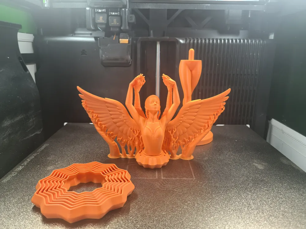 Spinning Ballerina - Fidget Carrot Tower (Angel) - Free 3D Print Model ...