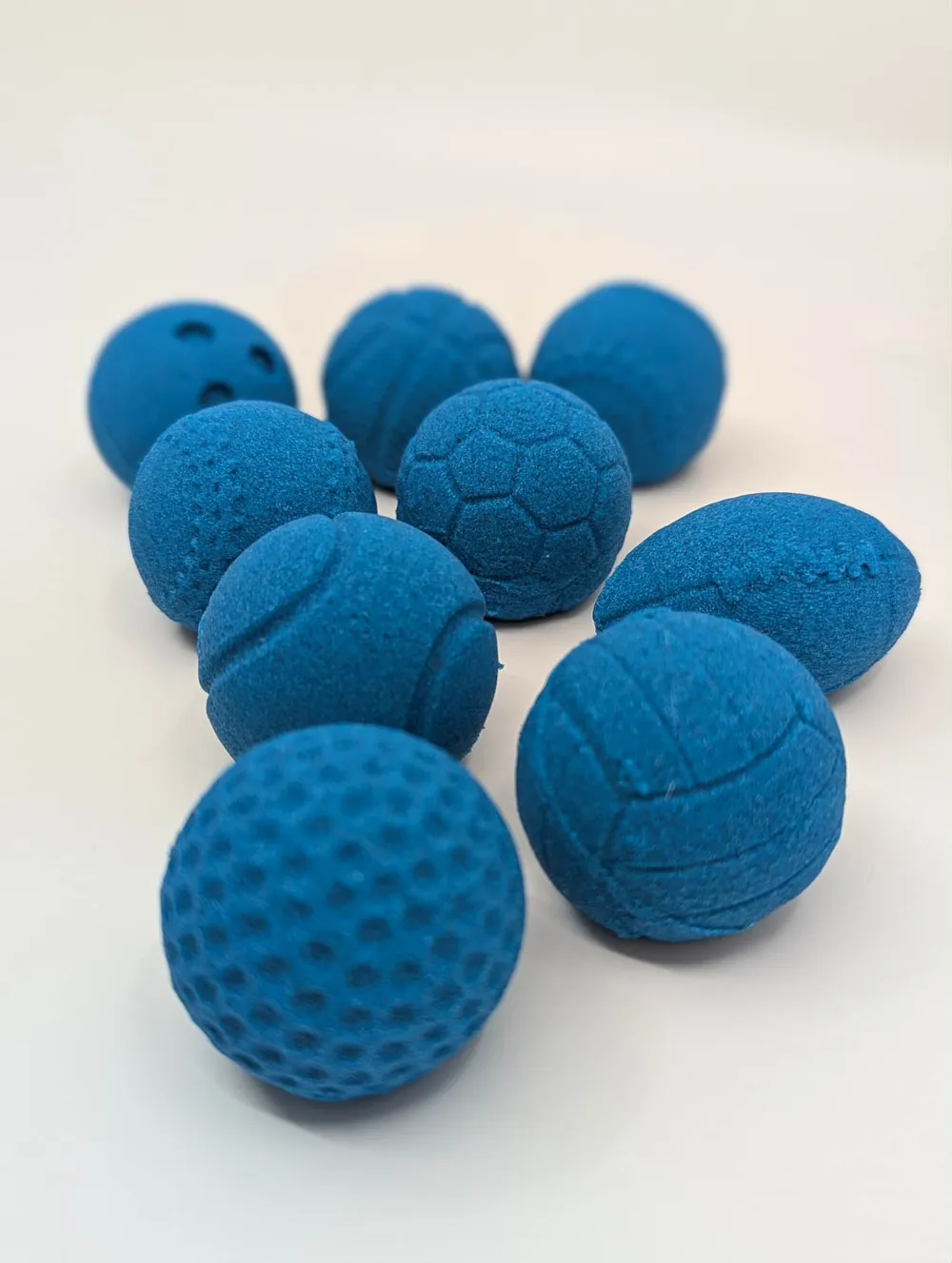 Sports Ball Bath Bomb Mold Set - Free 3D Print Model - MakerWorld