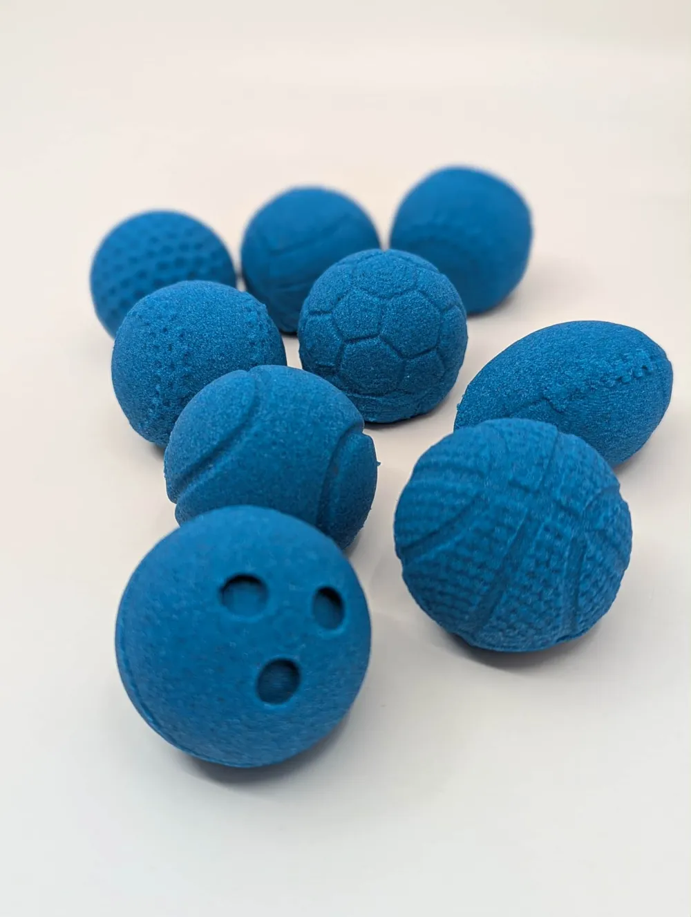 Sports Ball Bath Bomb Mold Set - Free 3D Print Model - MakerWorld