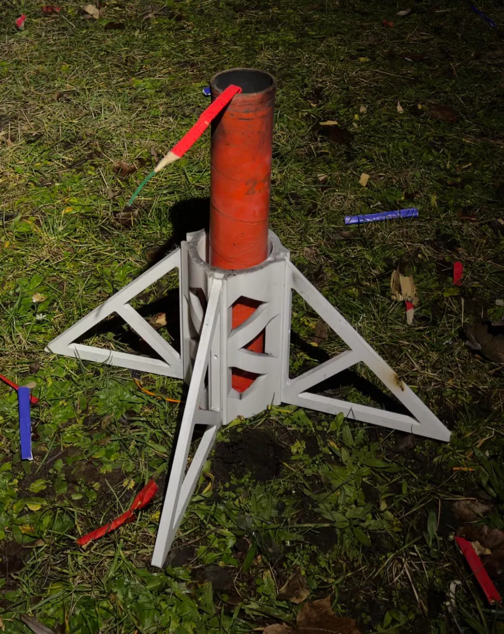 Firework Mortar Rocket Stand (Magnetic) 90mm by Flying_Eyes - MakerWorld