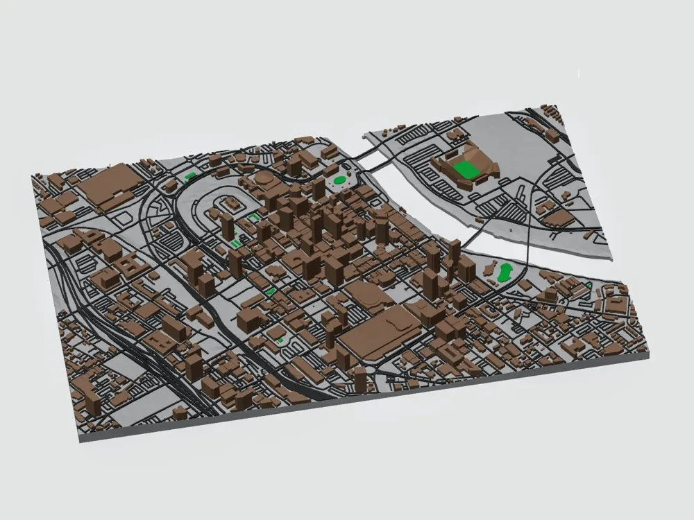 Nashville Tennessee 3D Miniature by jarvizar MakerWorld: Download Free ...