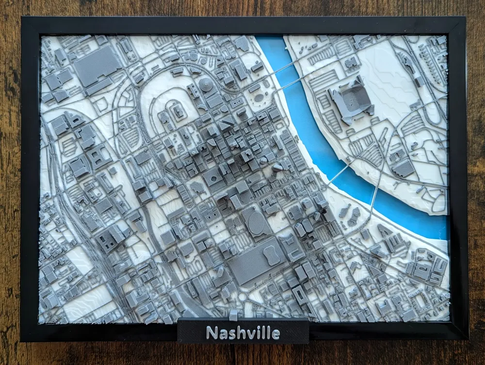 Nashville Tennessee 3D Miniature by jarvizar MakerWorld: Download Free ...