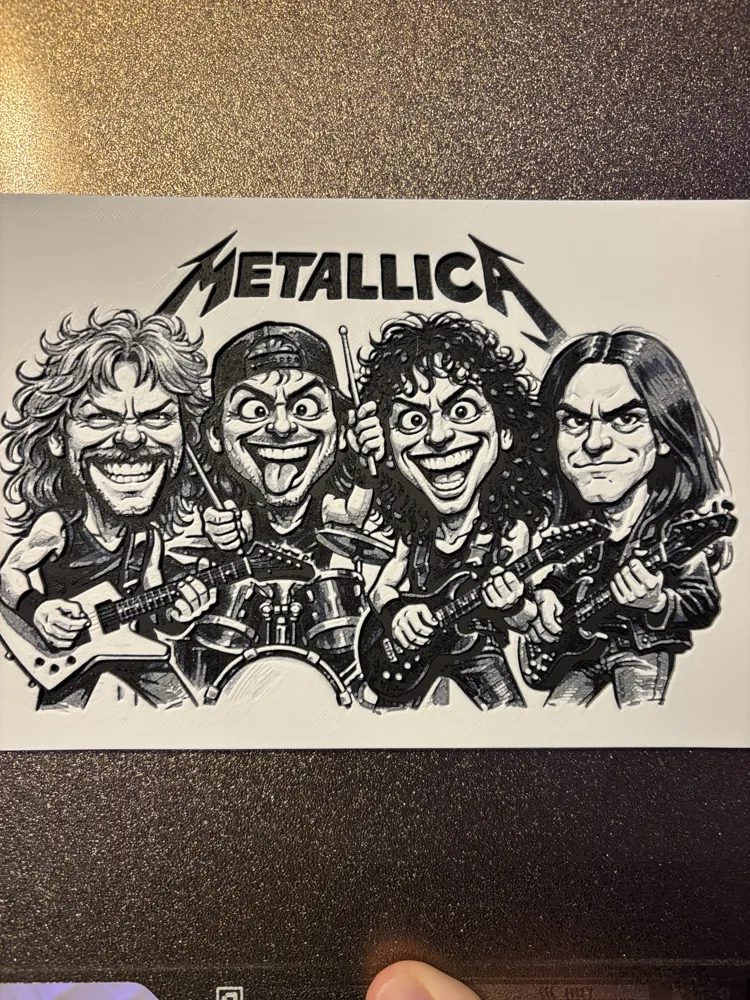 Metallica Cliff Burton Hueforge Karikatur – Kostenloses 3D-Druckmodell ...