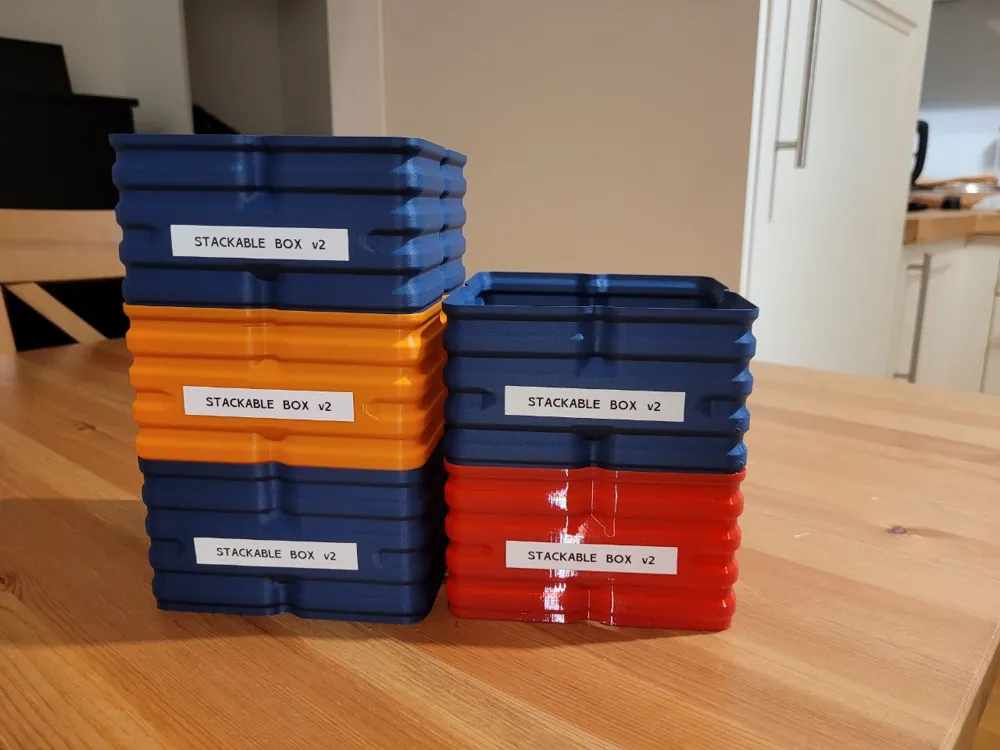 Just a Stackable Box (Vase Mode) - Version 2 by finniminni - MakerWorld