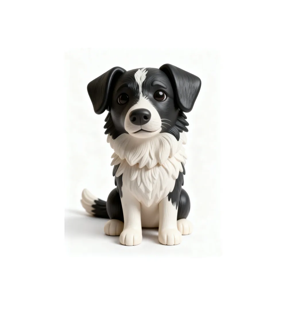 Border Collie Dog Figurine – Cute Puppy Herding - Free 3D Print Model ...