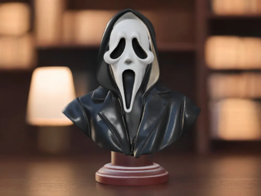 Scream! Statue (Ghostface) by SwotariCZMakerWorld: Download Free 3D Models
