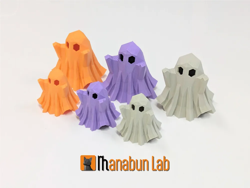 Low Poly Ghost Halloween by Manabun Lab MakerWorld: Download Free 3D Models