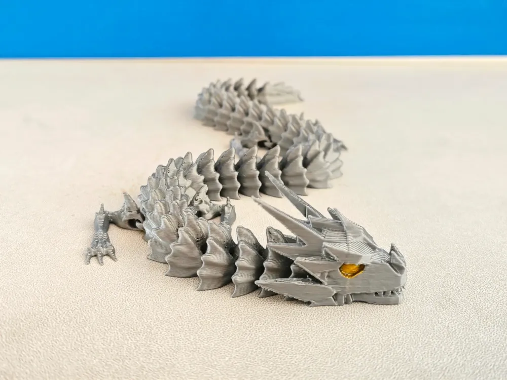 Print-in-Place Articulated Hinged Motorcycle Dragon by Nomo - MakerWorld