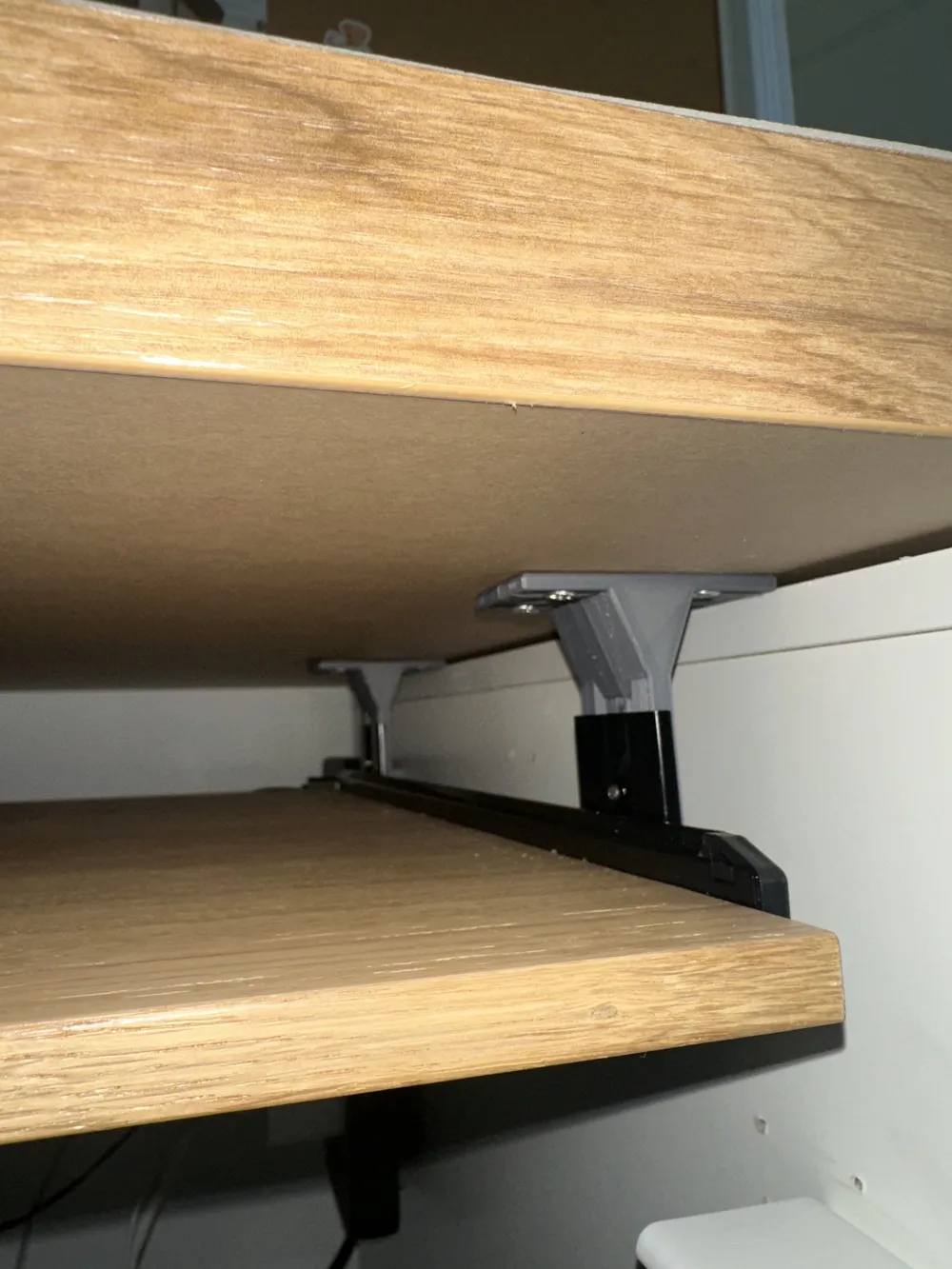 Under Desk Keyboard Drawer Reinforced Bracket - Free 3D Print Model ...