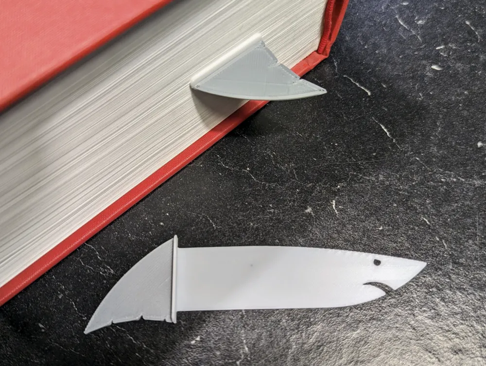 The Bookshark Bookmark by blecheimer - MakerWorld