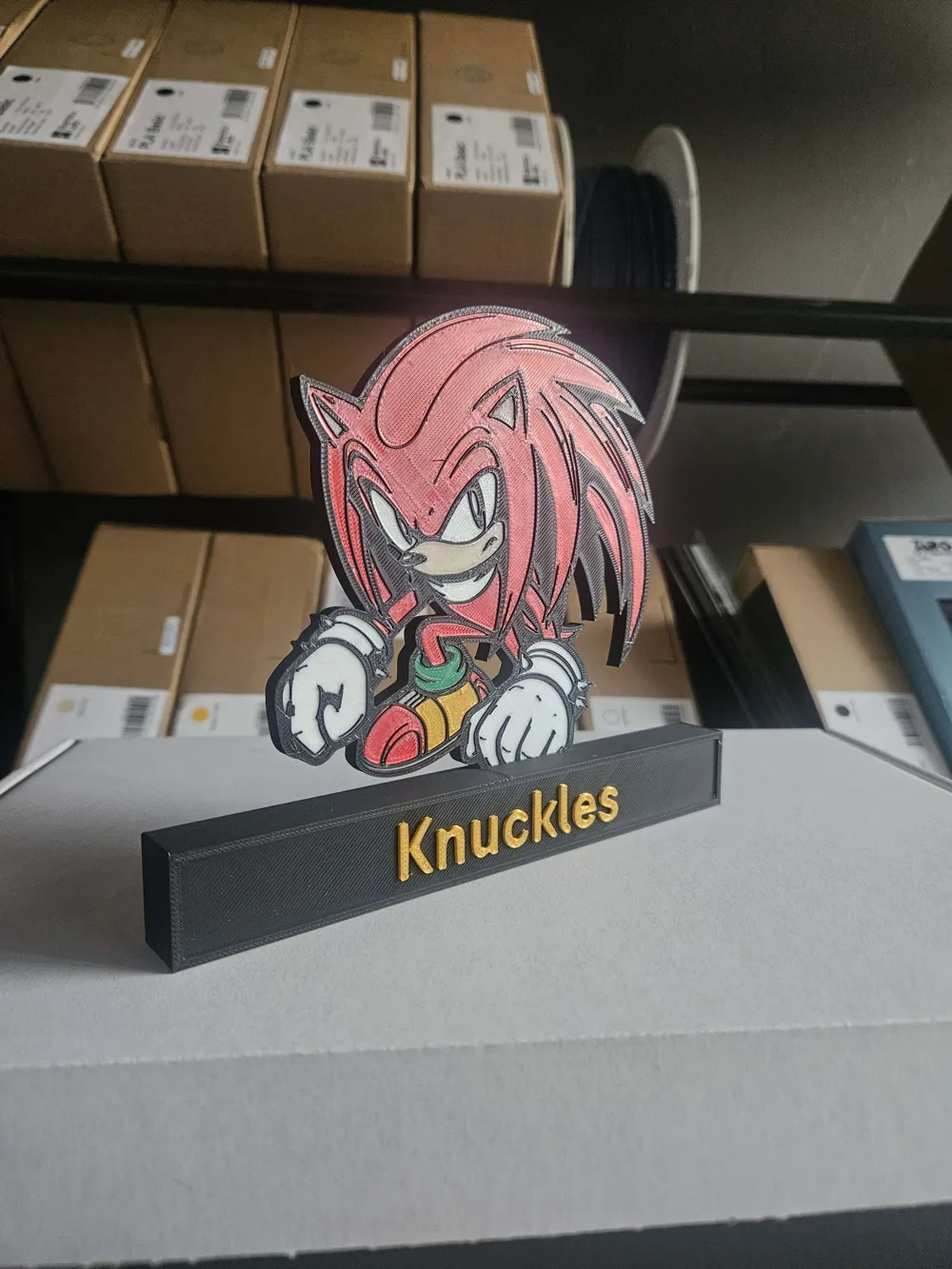 Evil Knuckles from Sonic the collecables series by Jessie_3d_art ...