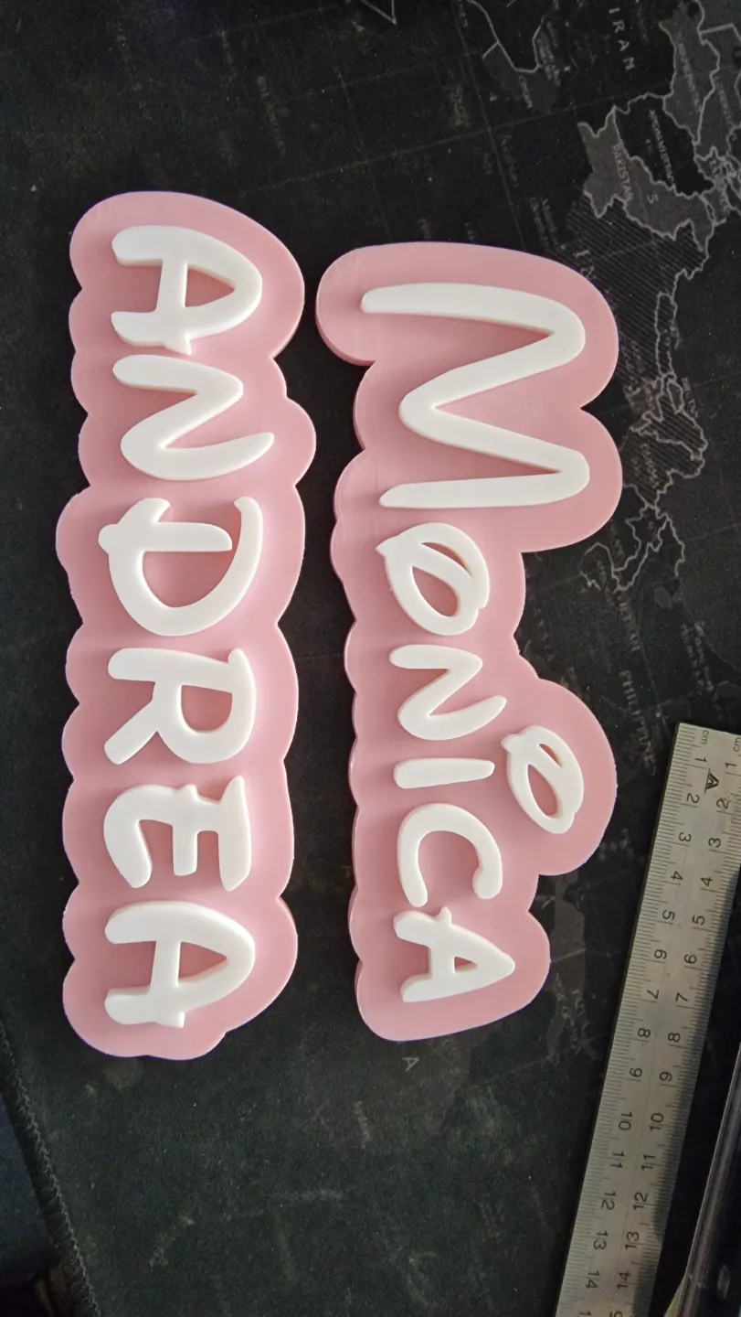 Monica Door Sign by Cenadistore - MakerWorld