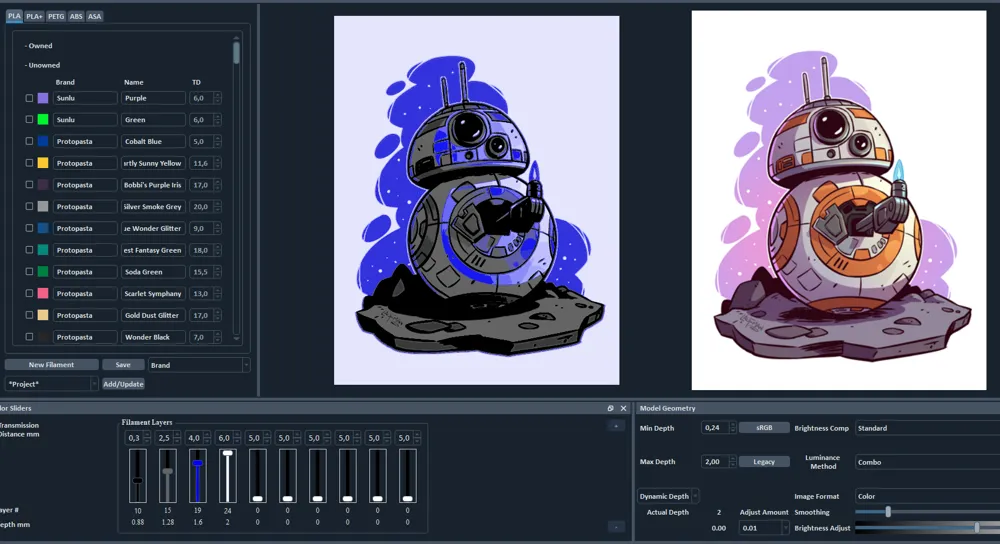 BB8 Star Wars Hueforge by CuzstomWarezs - MakerWorld