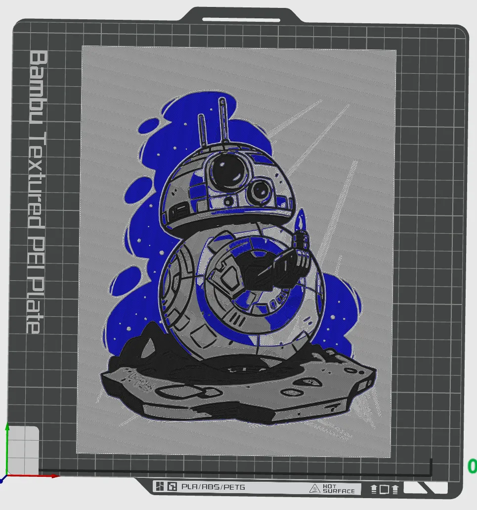 BB8 Star Wars Hueforge by CuzstomWarezs - MakerWorld