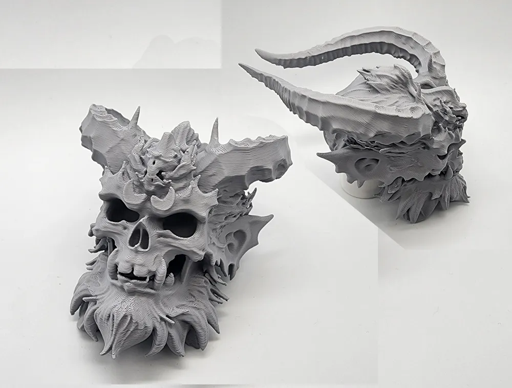 Bearded Ogre Skull by Triple G Workshop - MakerWorld
