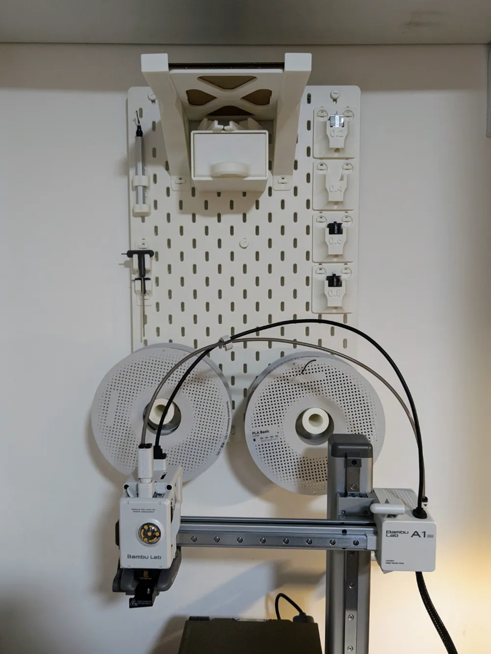 Ikea Skadis Essential a1 mini components by Jimmy Clarke - MakerWorld