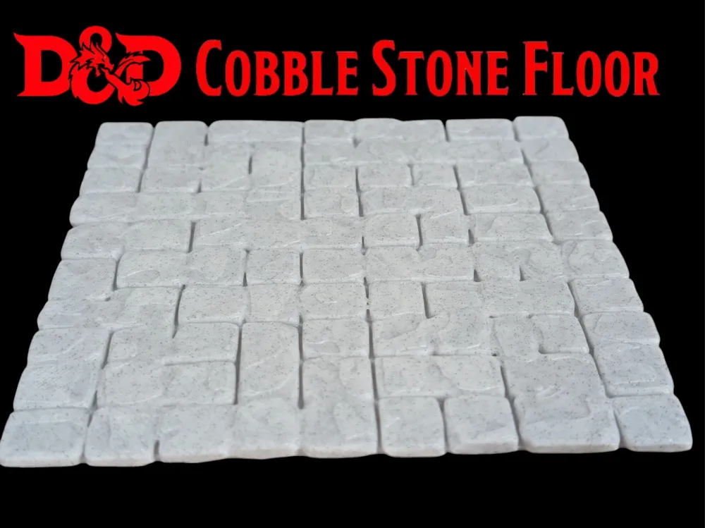 DnD Cobblestone Floor Various Sizes Miniature by MikeGyver MakerWorld ...