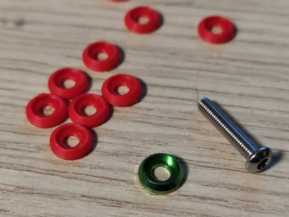 M3 Button Head Screw Washer (Aluminum) by DaLu_3D - MakerWorld