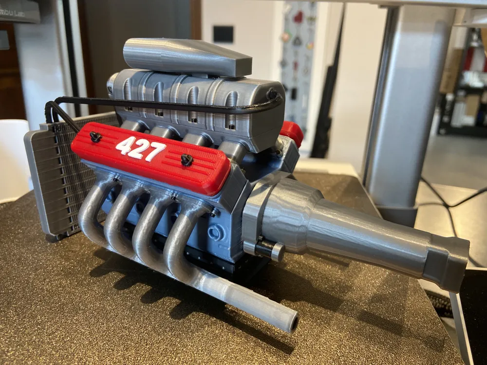 V8 Engine Supercharged Model by Kawa MakerWorld: Download Free 3D Models
